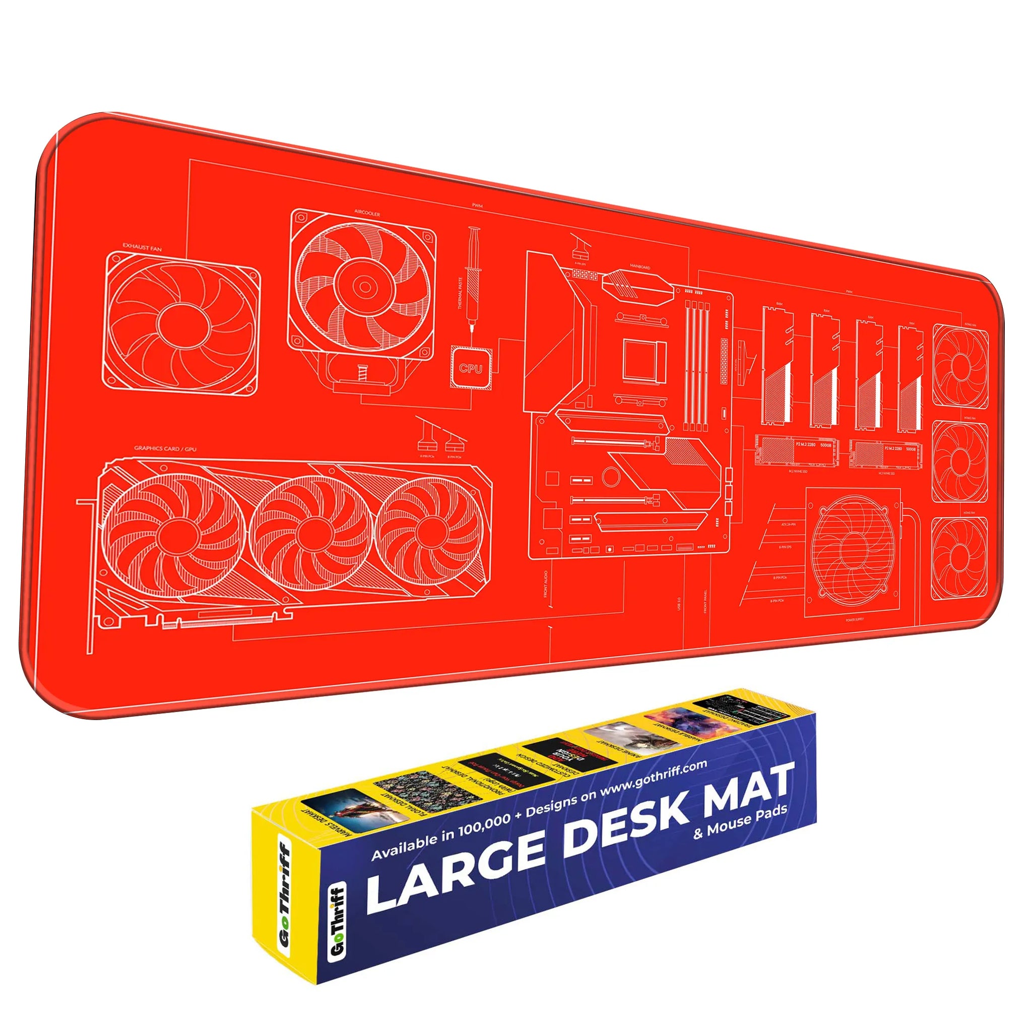 PC Builder Blueprint Deskmat – Gothriff