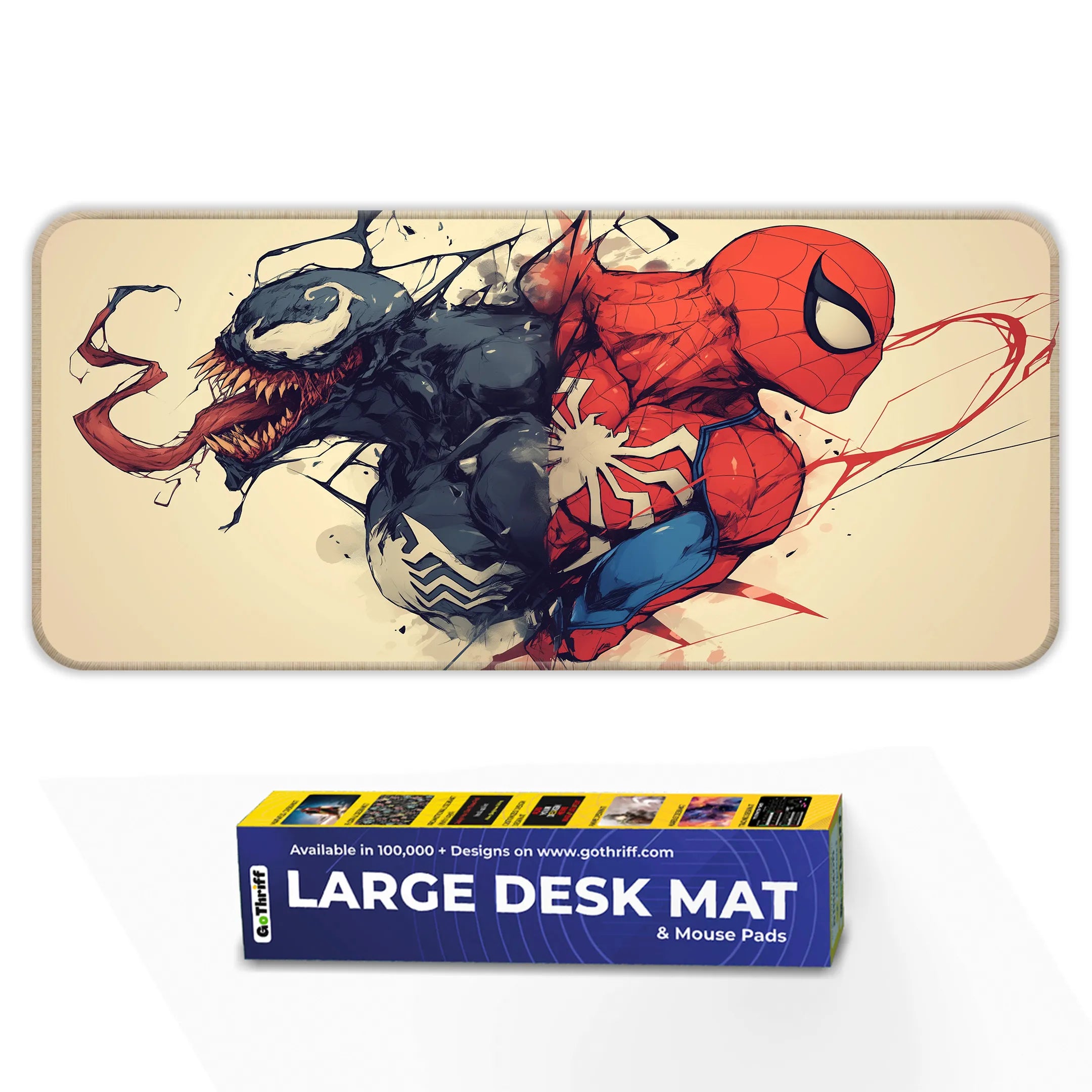 Venom vs Spider-Man Split Face Deskmat – Gothriff